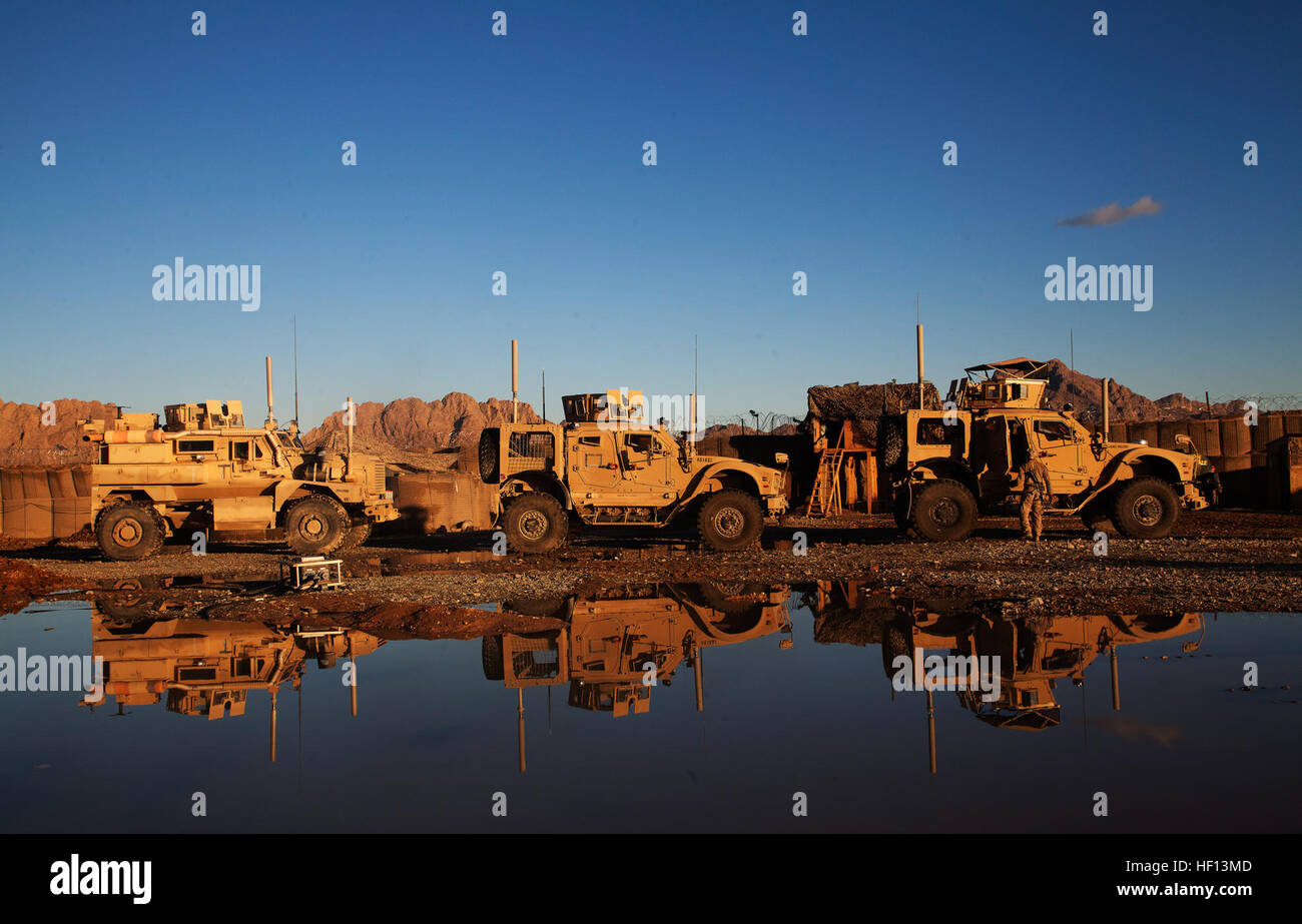 A U.S. Marine with Fox Company, 2nd Battalion, 7th Marine Regiment ...