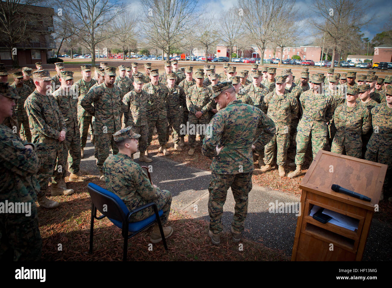 Brigadier Gen. James W. Lukeman (right), the Commanding General of 2nd ...