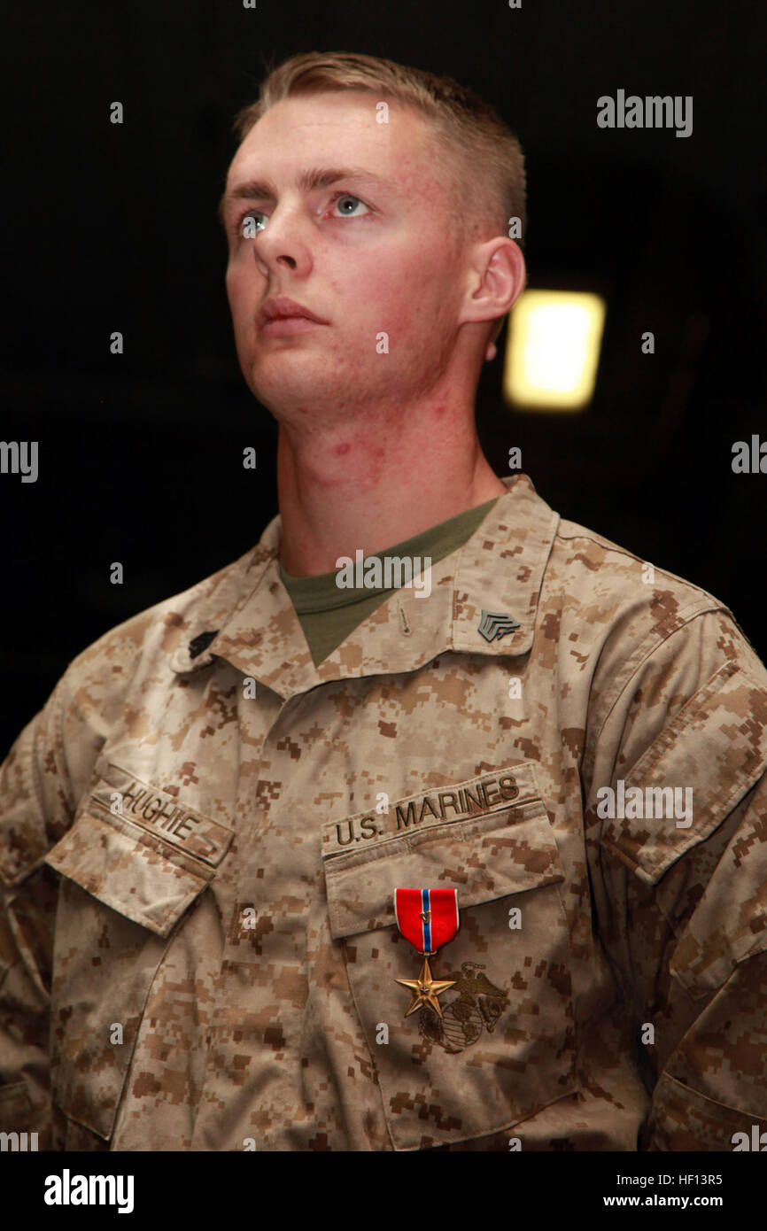 Sergeant Royce R. Hughie, team leader, Scout Sniper Platoon, Battalion ...