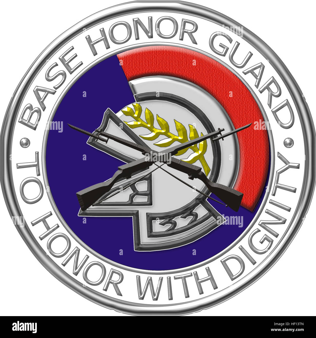 USAF Base Honor Guard shield Stock Photo - Alamy