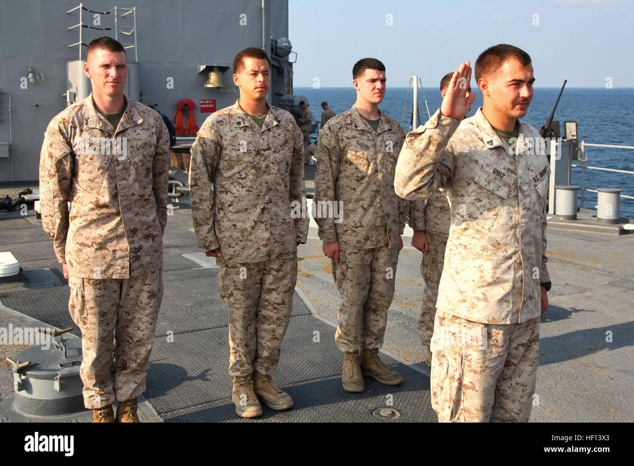 Corporal Robert T. Ruiz, forward observer, Air Naval Gunfire Liaison ...