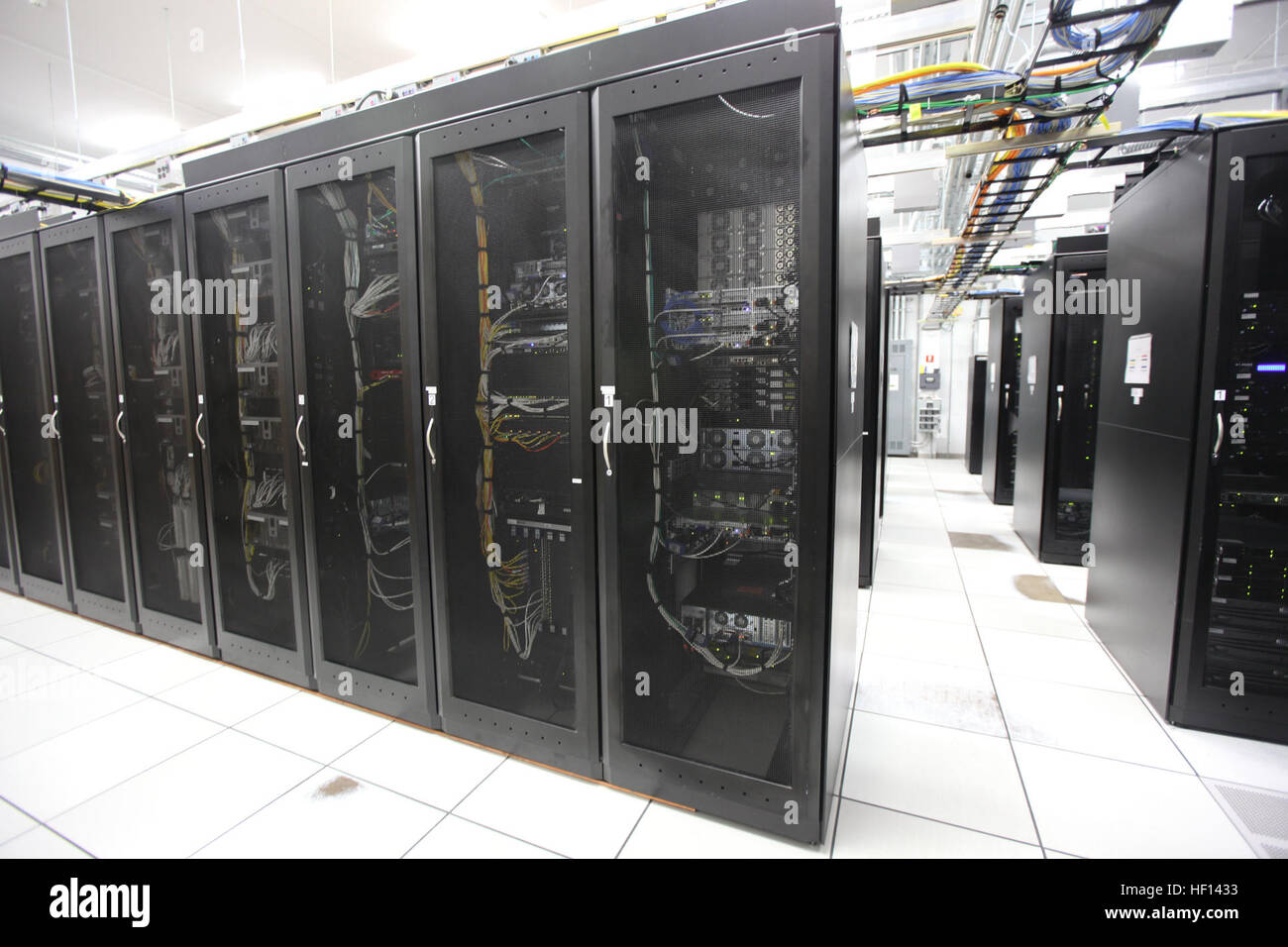 The server room at a new complex containing the Marine Air Ground Task ...