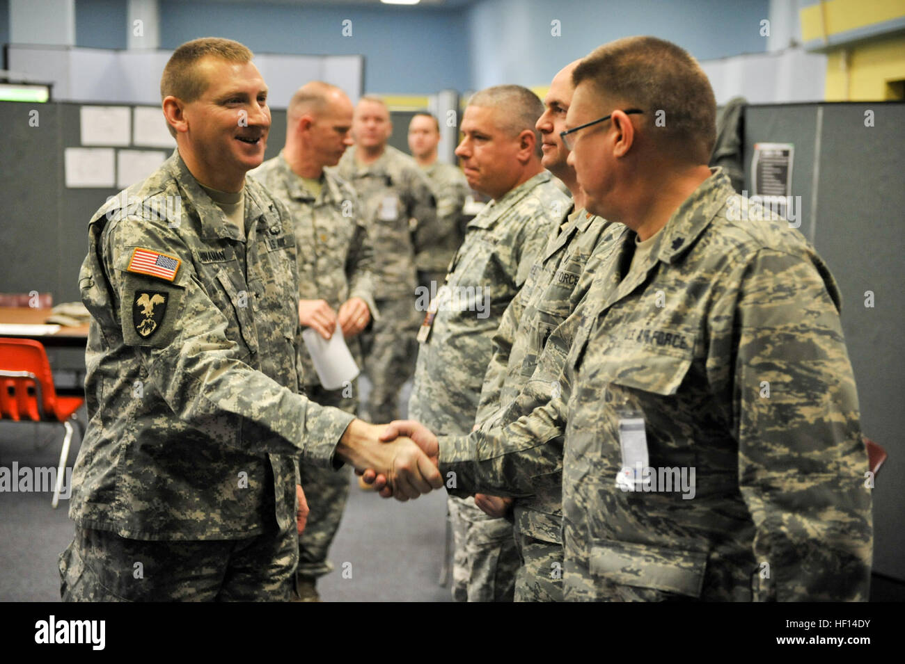 Army Brig. Gen. Arthur W. Hinaman and Air Force Brig. Gen. Marc H ...