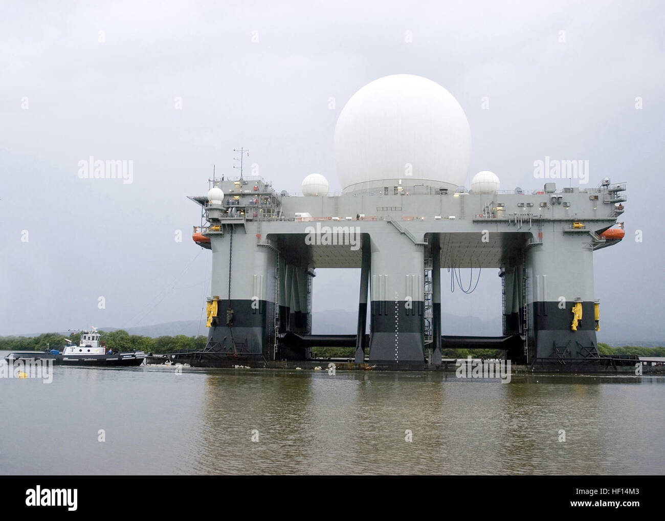 The Sea Based X-Band Radar departs Pearl Harbor after a three-month ...