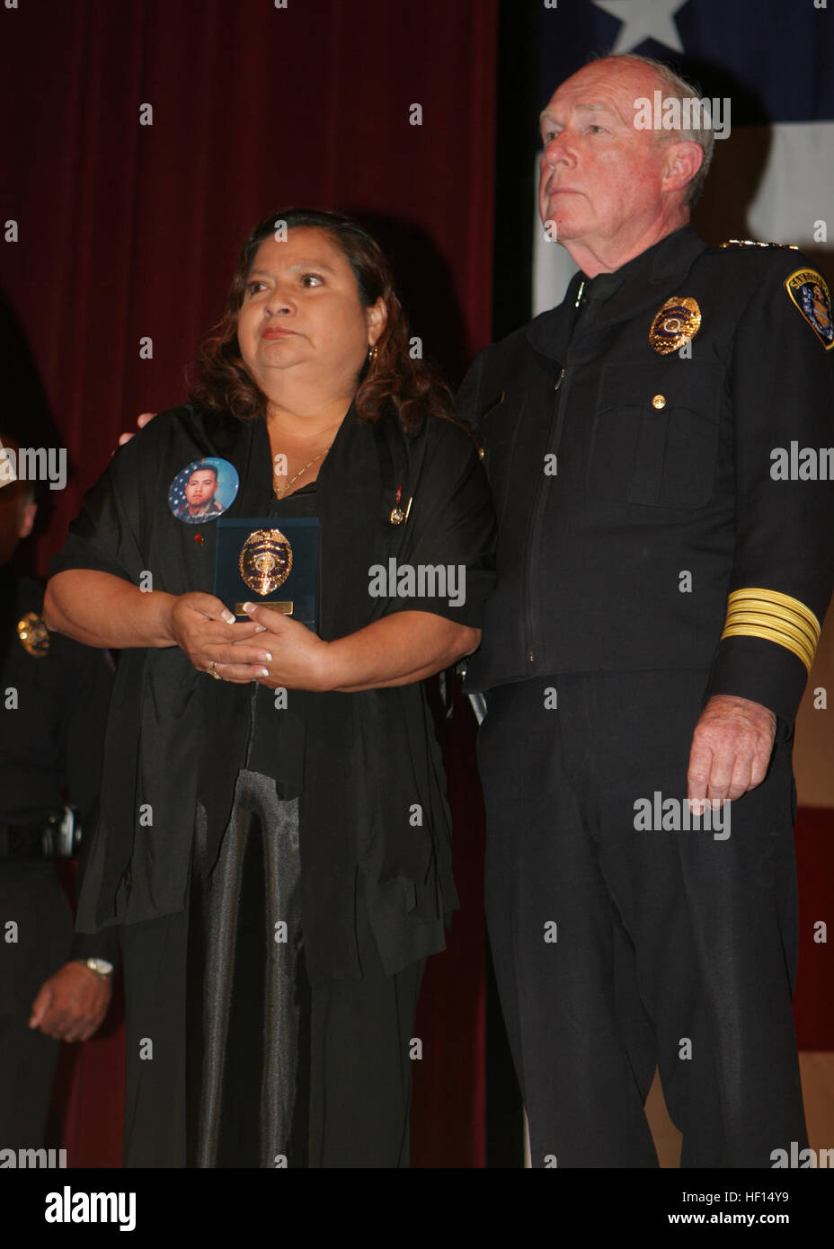 William Lansdowne presents Mrs. Peralta with a special award at the San ...