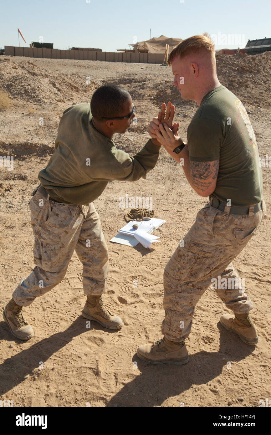 U.S. Marine Corps Sgt. Rasheem Thomas, Marine Corps Martial Arts (MCMAP ...