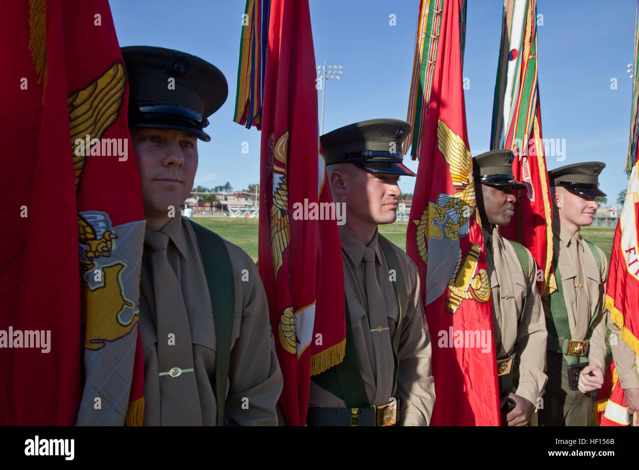 U.S. Marines with 1st Marine Division carry subordinate command Unit ...