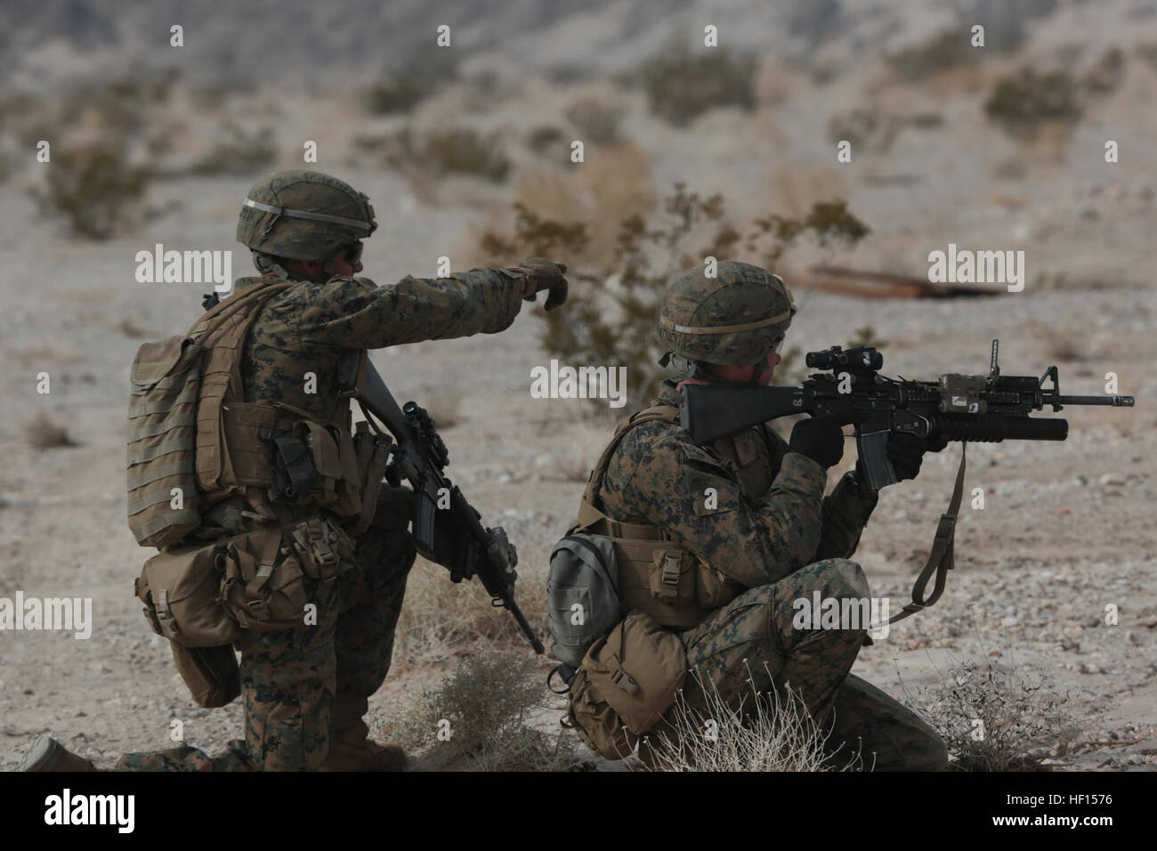 U.S. Marine Corps Lance Cpl. Nolan Floyd, left, a rifleman from 1st ...