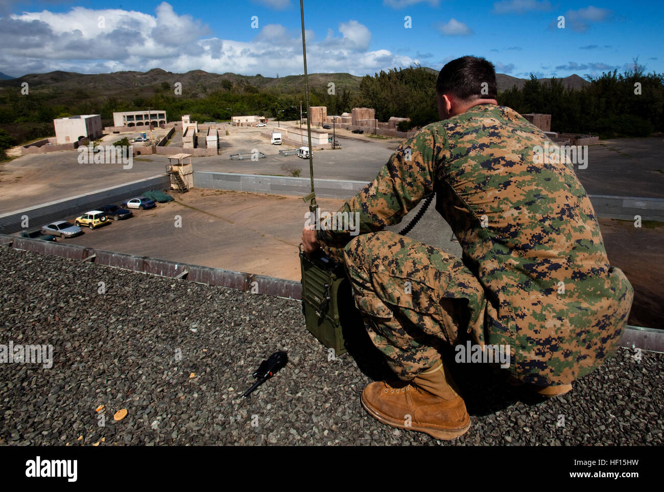 Lance Cpl. Brandon Sleeman, a scout sniper with 3rd Battalion, 3rd ...