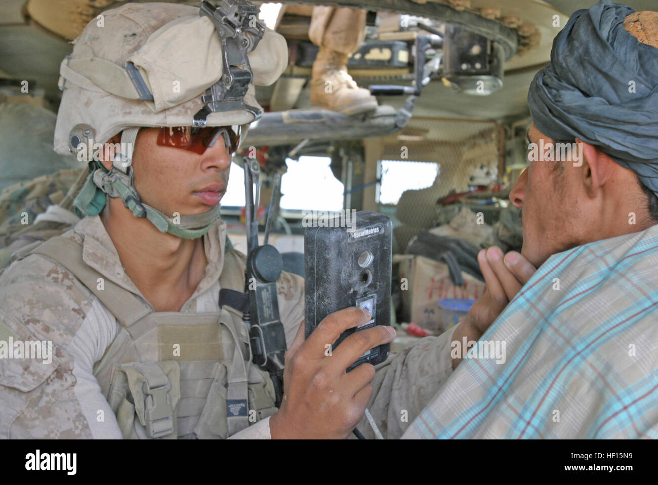 Cpl. Shane Unk, vehicle commander and dog handler with Weapons Company ...