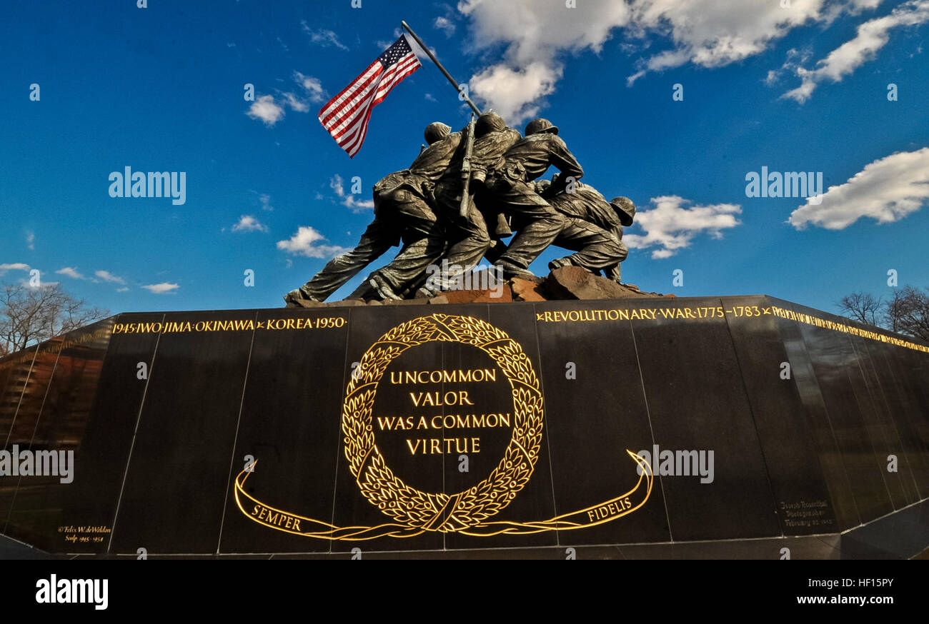 The Marine Corps War Memorial, also called the Iwo Jima Memorial, is a ...