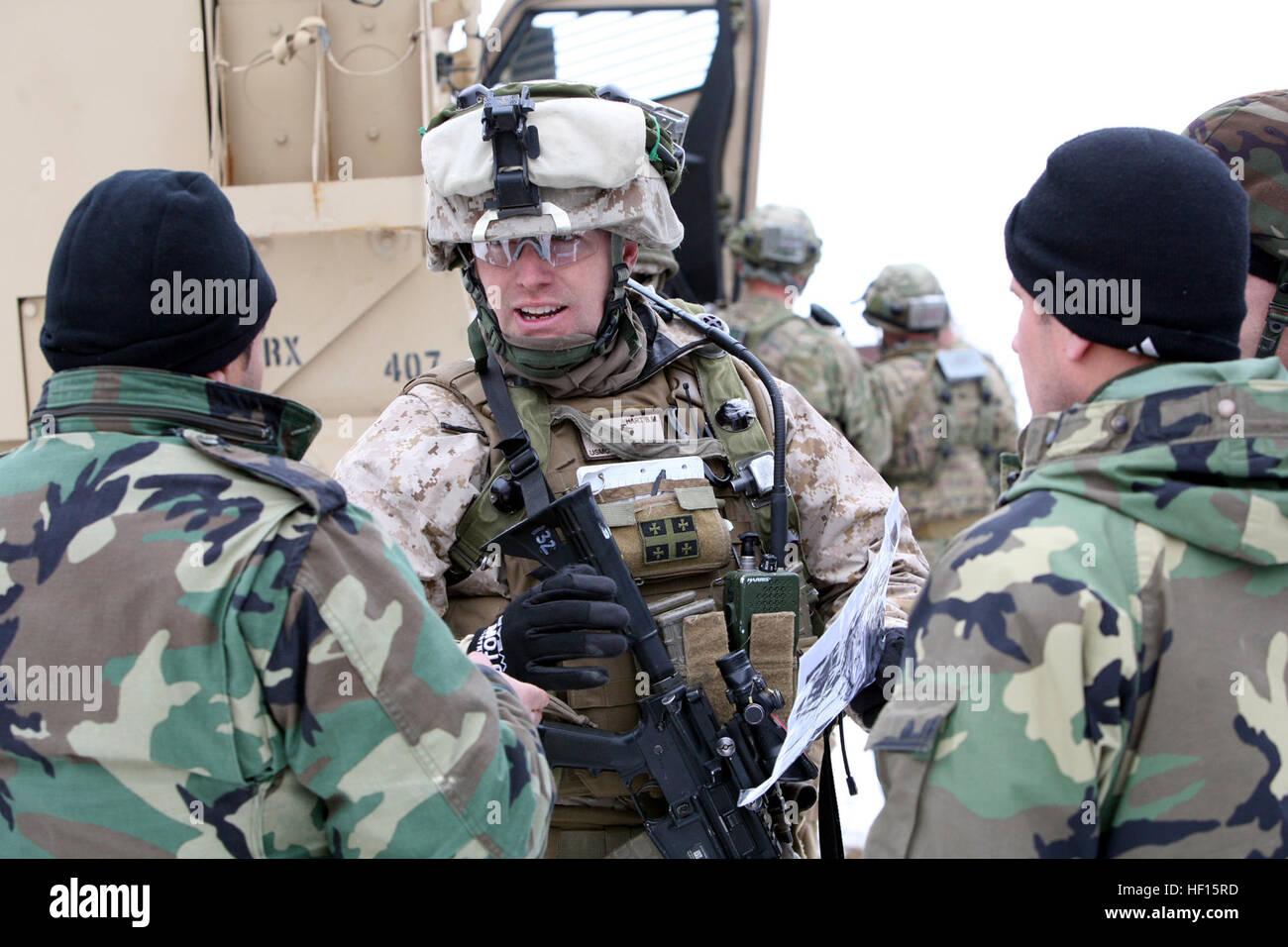 Marine Capt. Brian Hart, officer-in-charge of the Georgia Liaison Team ...