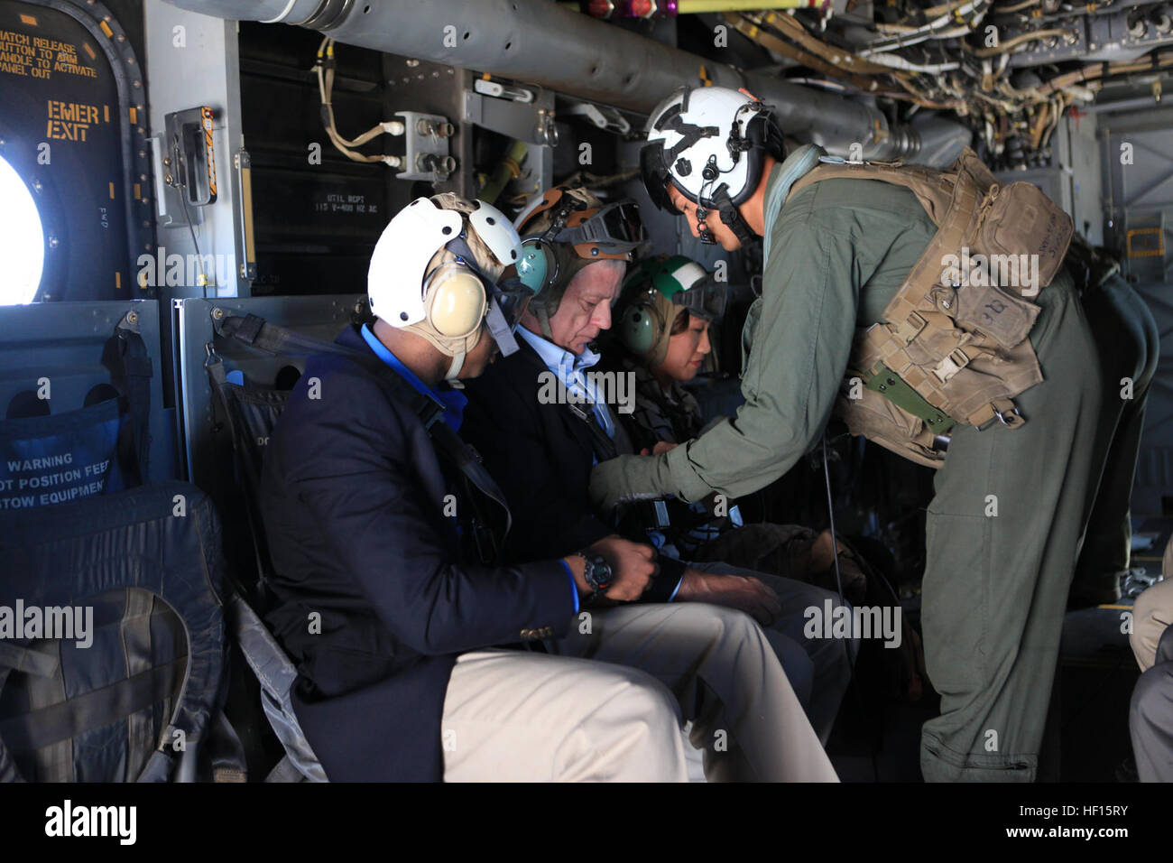 U.S. Marine Corps Lance Cpl. Michael E. Liberto, a crew chief with ...