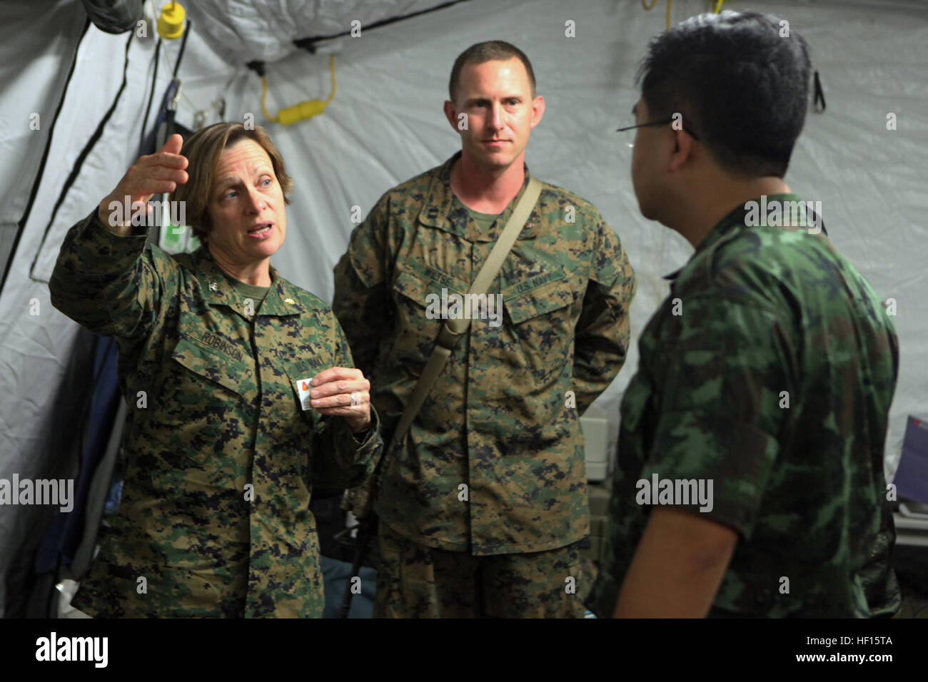 Navy Capt. Allison Robinson (left), general surgeon with 3rd Medical ...