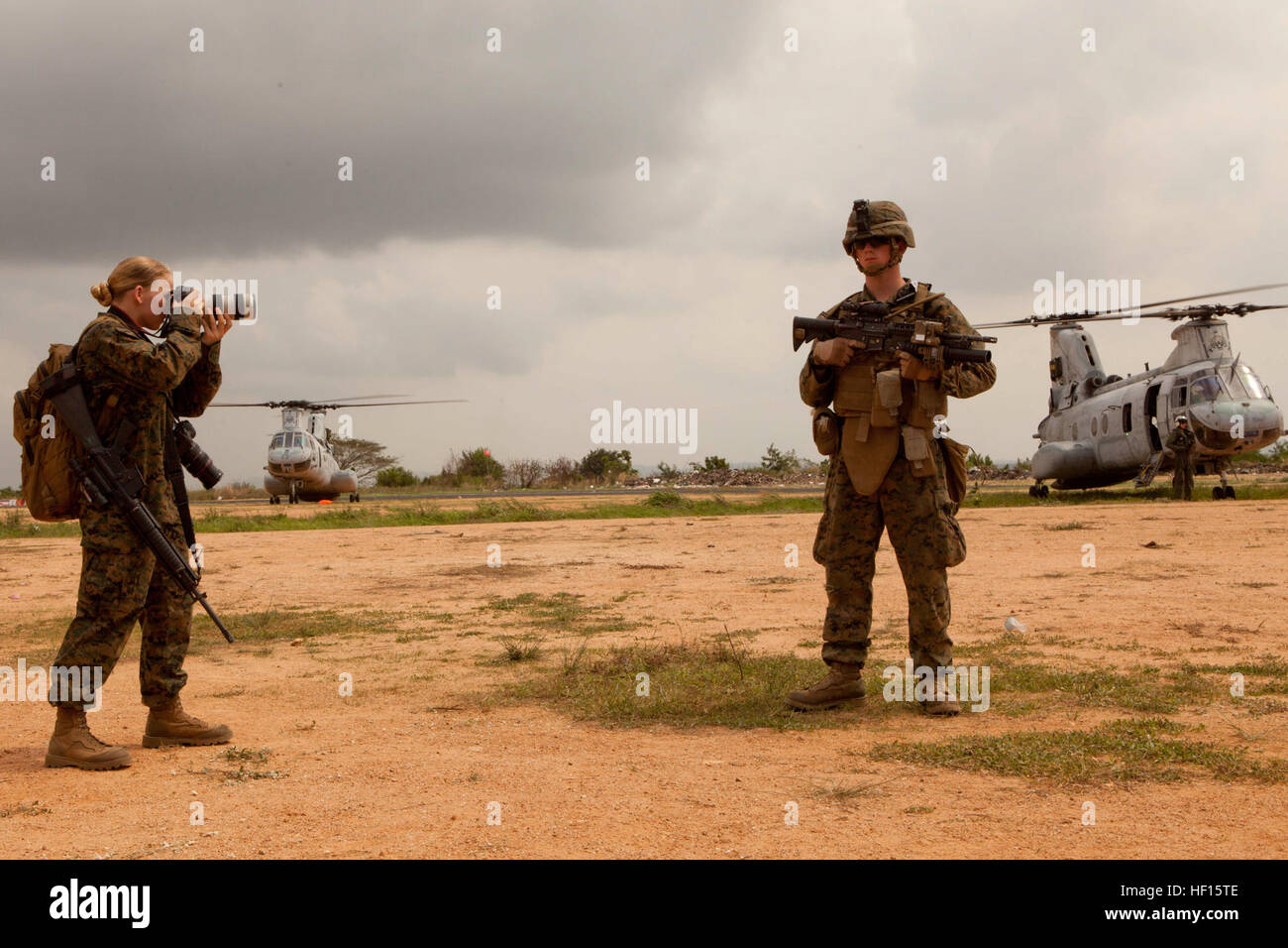 U.S. Marines Lance Cpl. Katelyn Hunter, combat photographer ...