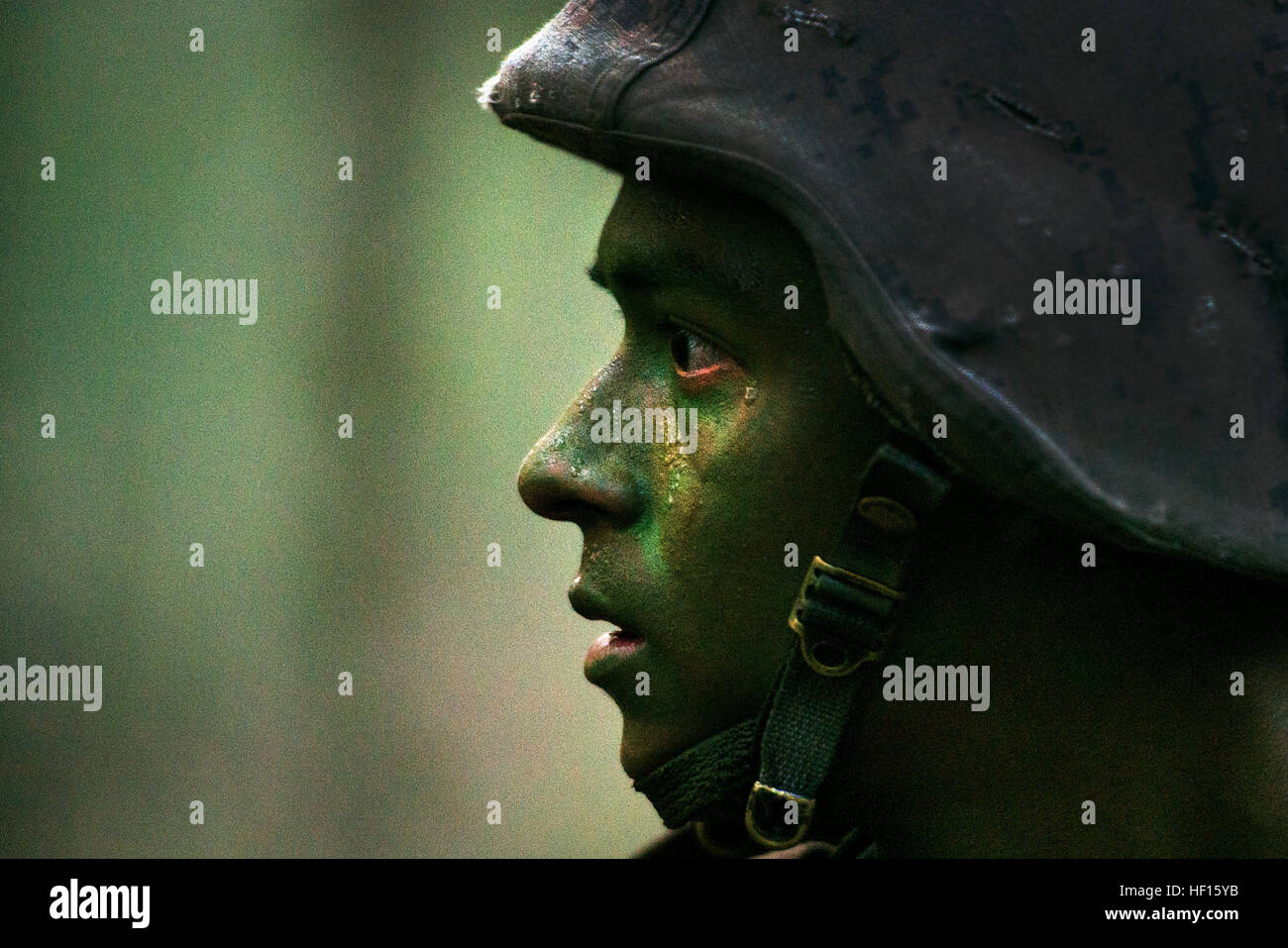 Marines patrol through the forest of Camp Geiger, N.C. during patrol ...