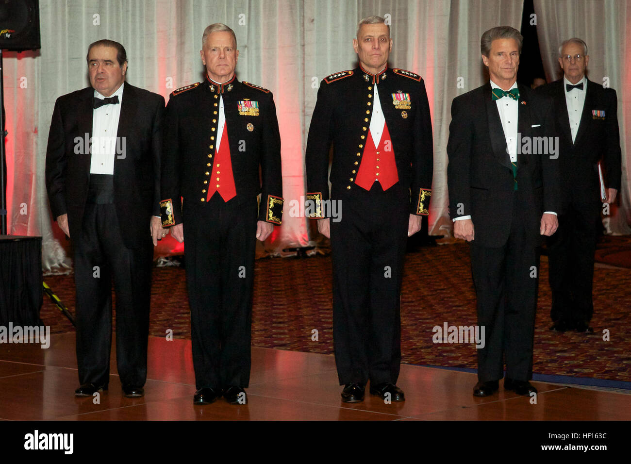 From left, Supreme Court Justice Antonin Scalia; U.S. Marine Corps Gen ...