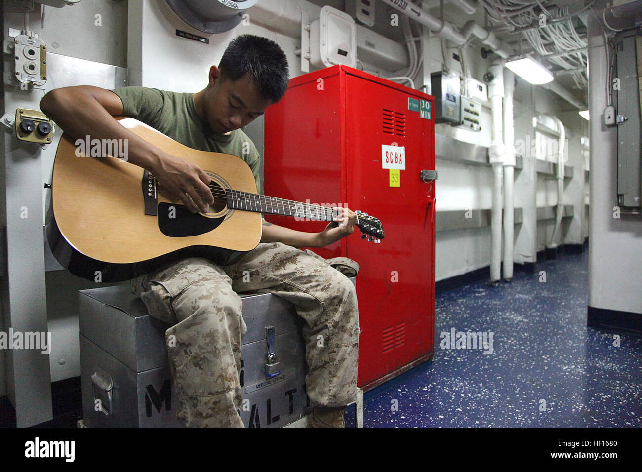 Corporal Bernard Vu, field radio operator, 2nd Platoon, Battery B ...