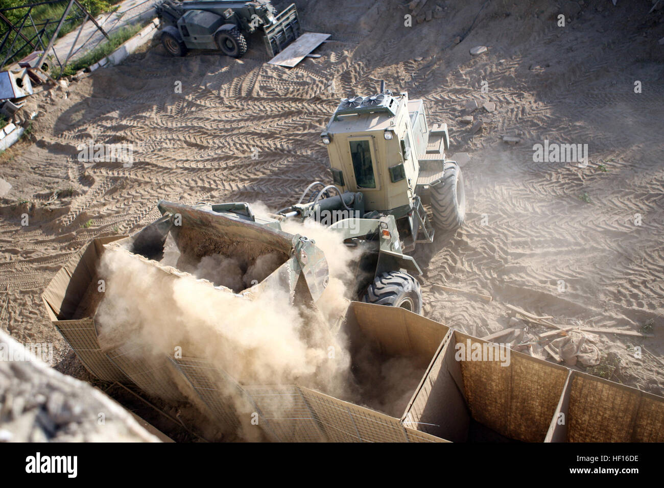 A tractor rubber tired articulated steering multi-purpose, or TRAM, a ...