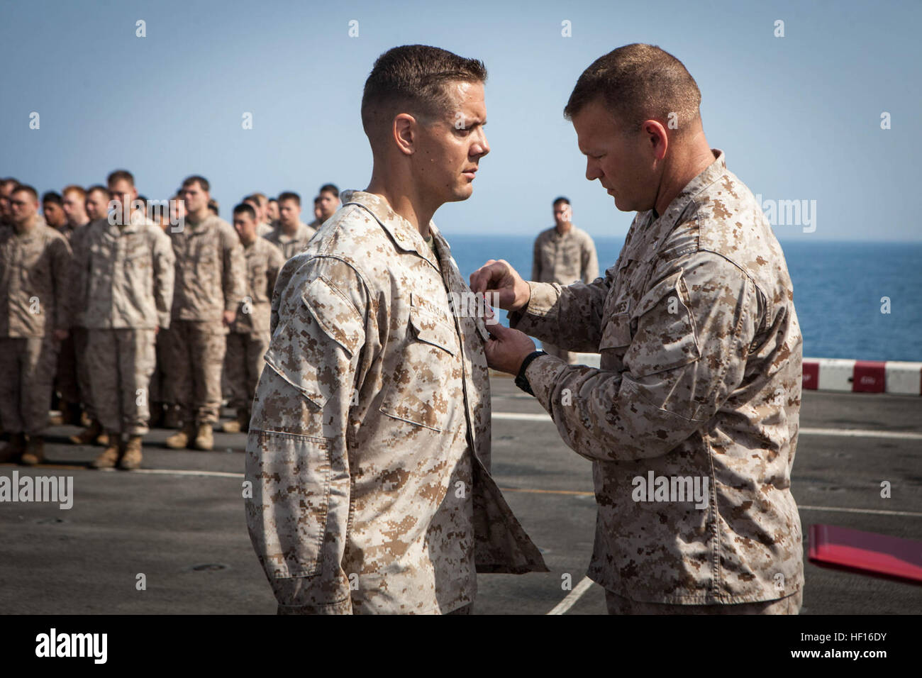 Major Matthew Peterson, operations officer, Battalion Landing Team 3/5 ...