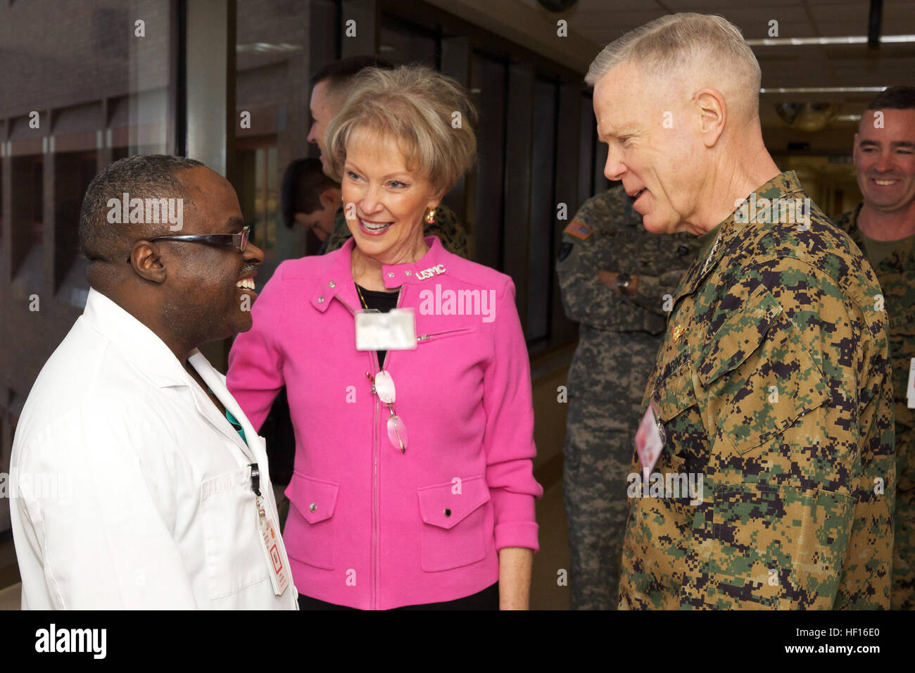 The wife of commandant of the marine corps james amos hi-res stock ...