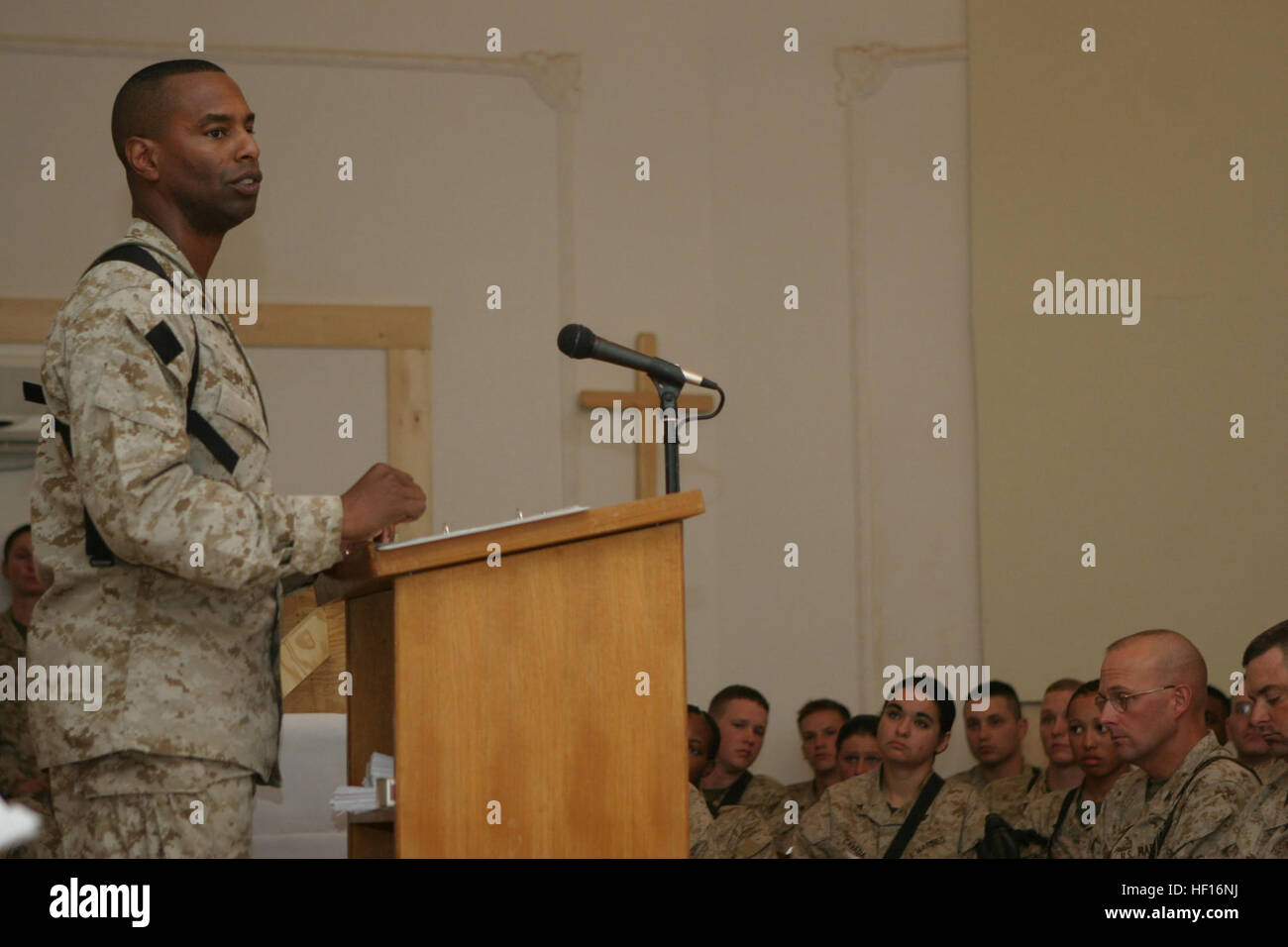 CAMP BLUE DIAMOND, AR RAMADI, Iraq -- Master Gunnery Sgt. Keith A ...