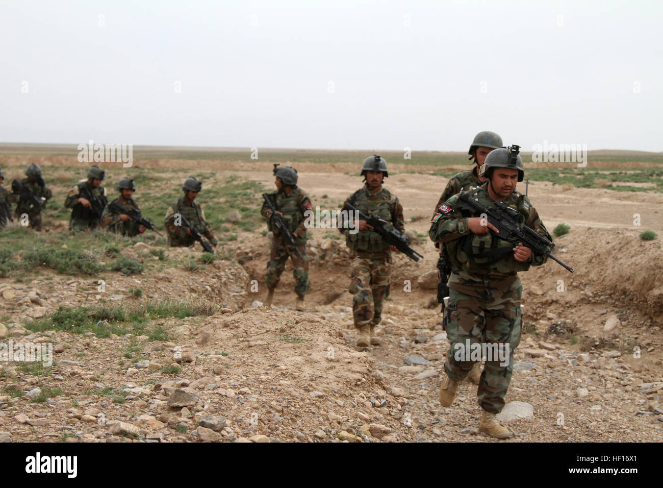 Afghan National Army commandos with the 2nd Company, 9th Special ...