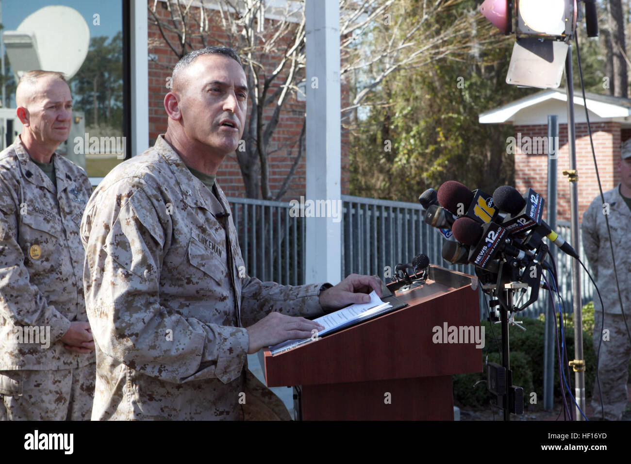 Brig. Gen. James W. Lukeman, 2nd Marine Division commanding general ...