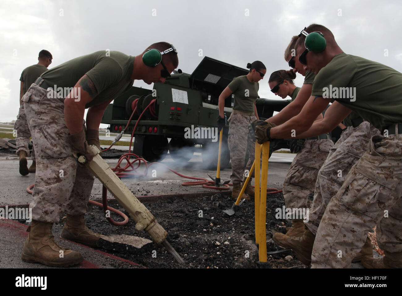 130321-M-LN208-018 ANDERSEN AIR BASE, Guam – Marines team up with ...