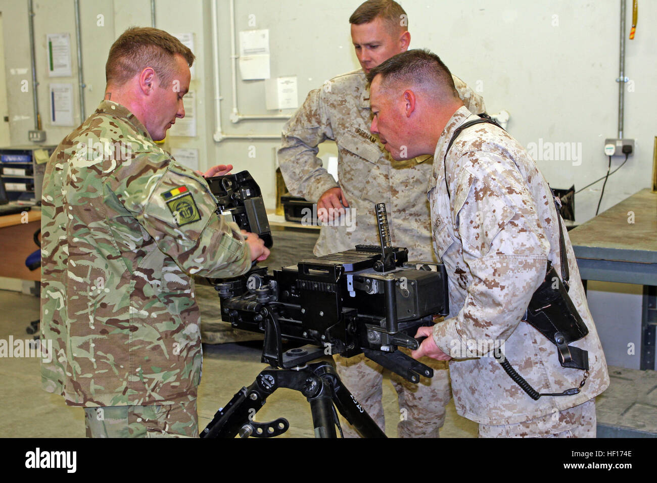 Maj. Brian Spooner (right), the commanding officer of General Support ...