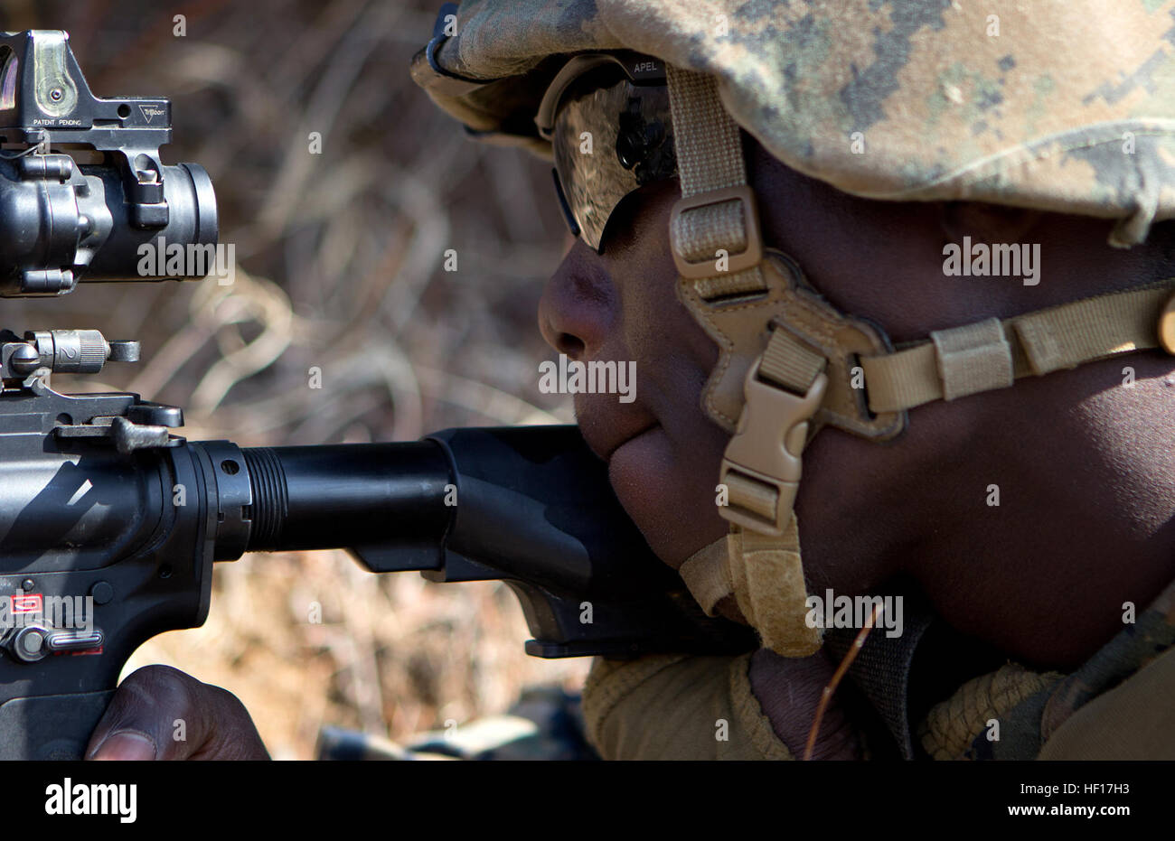 Lance Cpl. Jamaris Campbell, an infantry automatic rifleman with 1st ...