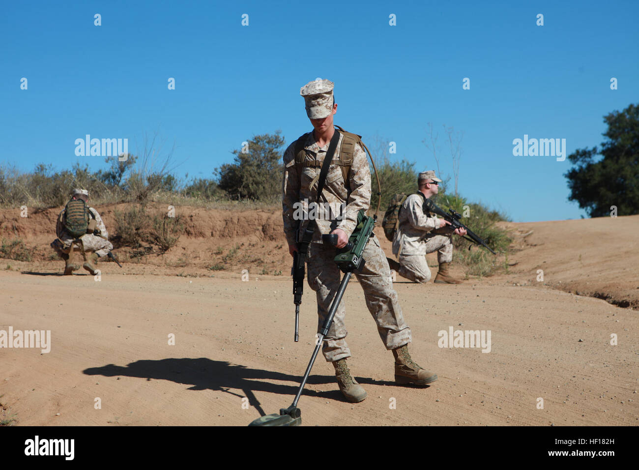 Private First Class Taylor Butler, a combat engineer with Bravo Company ...