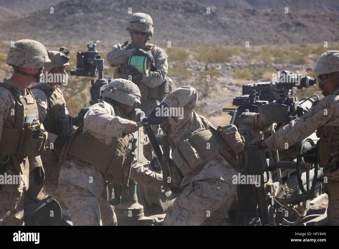 U.S. Marines with Kilo Battery, 3rd Battalion, 11th Marine Regiment ...