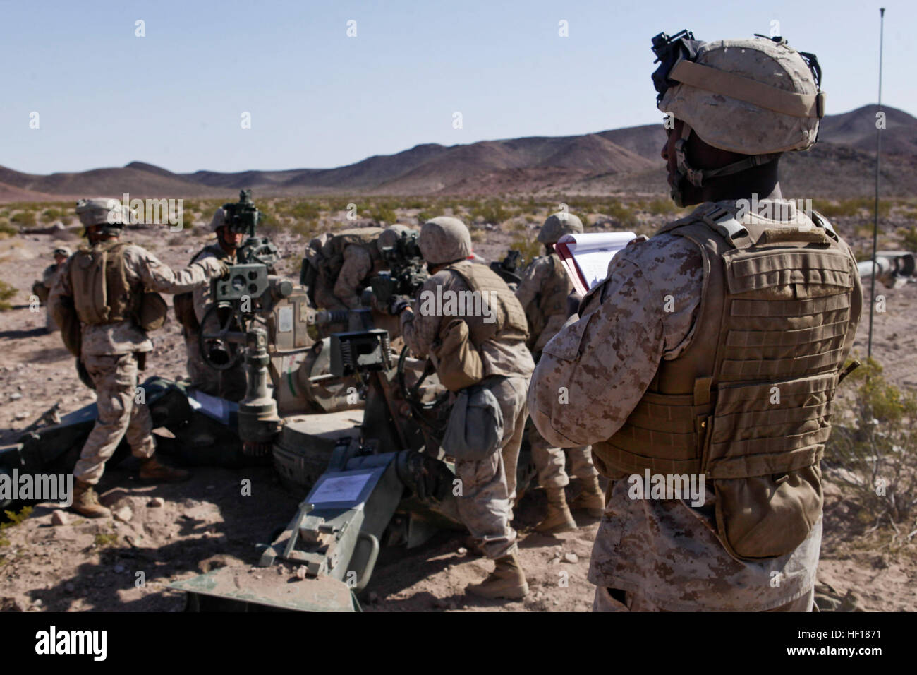 U.S. Marine Corps Staff Sgt. Arthur Parker, an artillery school ...