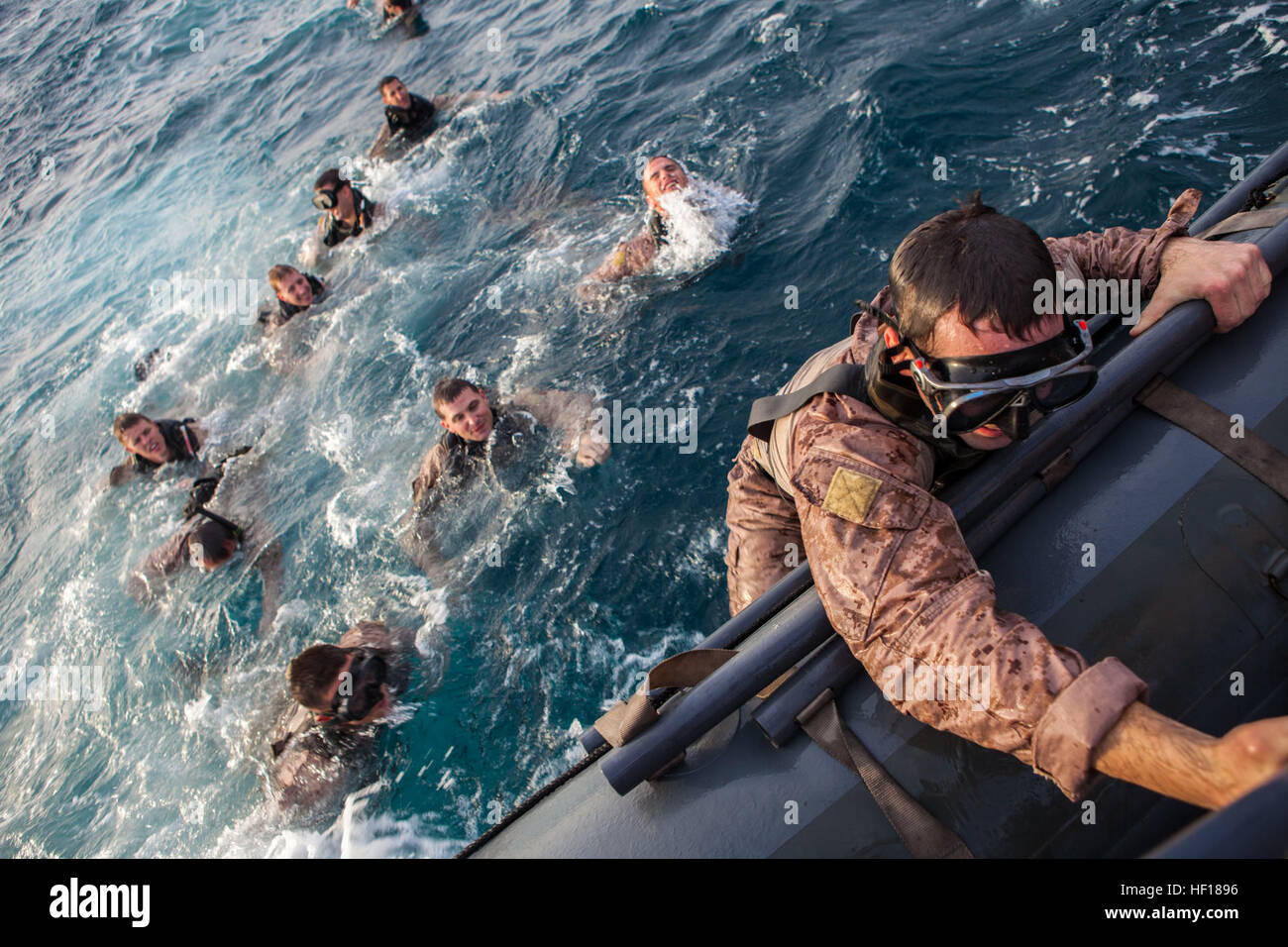 26th Marine Expeditionary Unit (MEU) Maritime Raid Force Marines climb ...