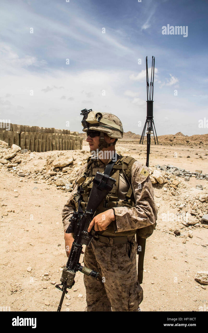 Lance Cpl. Neil Crosby, point man from Philadelphia, Pa., with Company ...