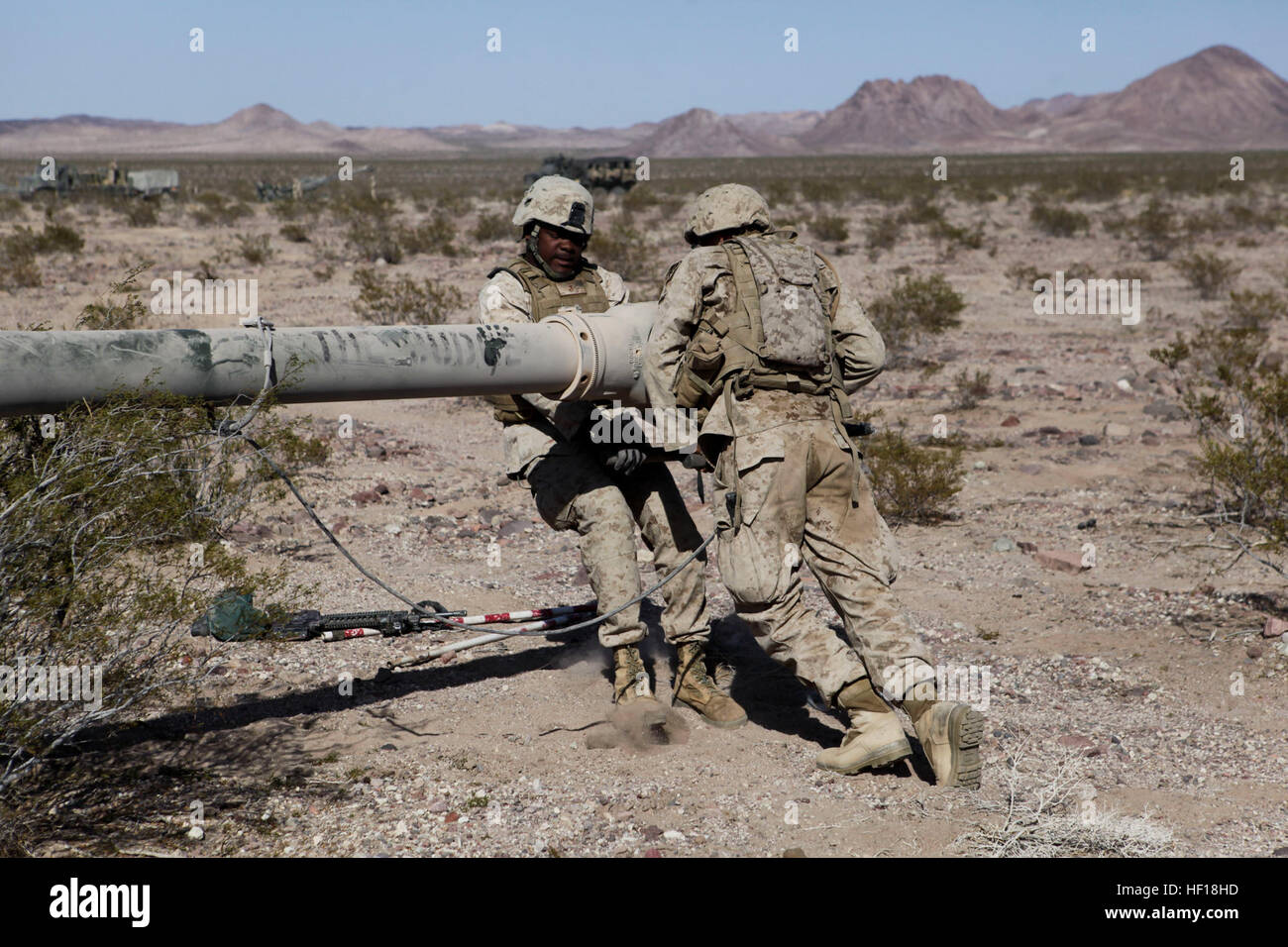 U.S. Marine Corps Lance Cpl. Andre Baxter, and Private First Class ...