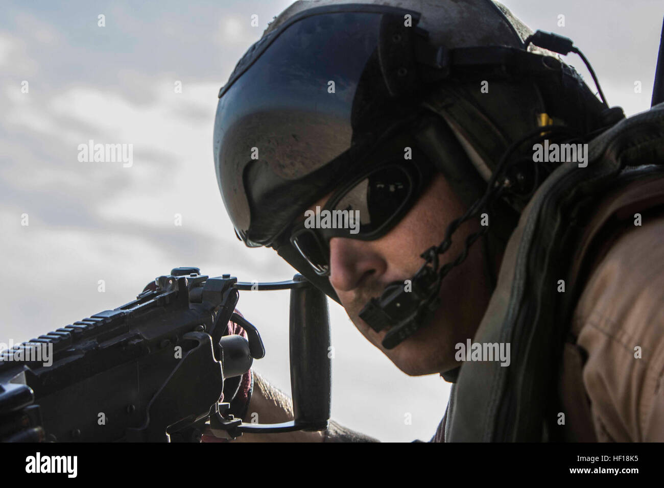 Lance Cpl. Ryan Bloomer, crew chief from St. Mary's, W.V., assigned to ...