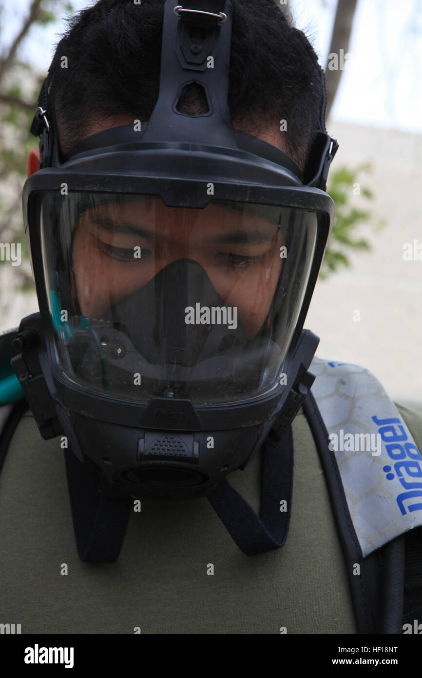 U.S. Marine Corps Pfc. Kris Guardiario, chemical, biological ...