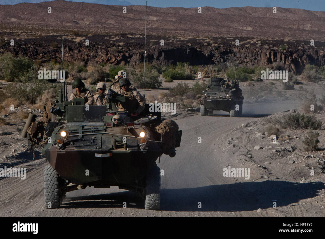 U.S. Marines with Apache Company, 3rd Light Armored Reconnaissance ...