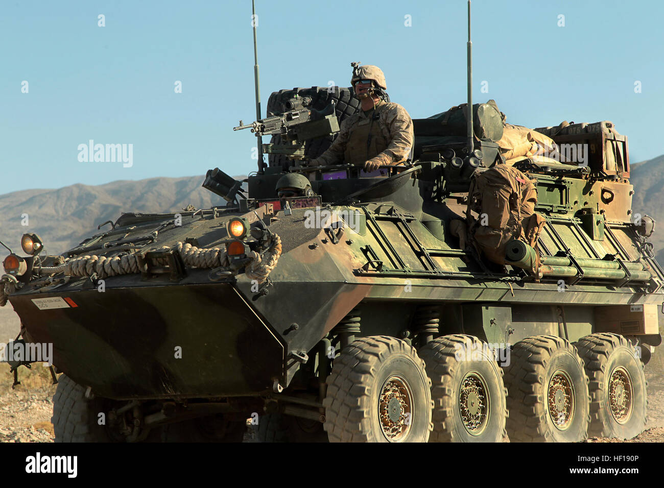 Marines with 3rd Light Armored Reconnaissance Battalion head out on a ...