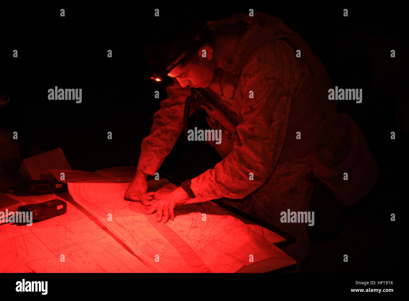 Second Lt. Pascual Eley, a fire directions officer serving with 2nd ...