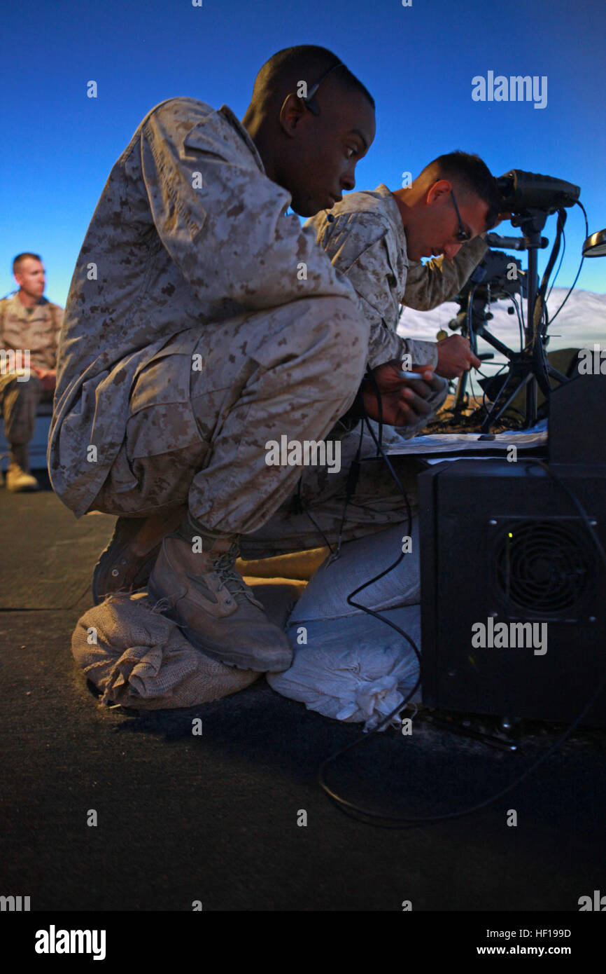 Field radio operators with Combat Logistics Battalion 6 use the ...