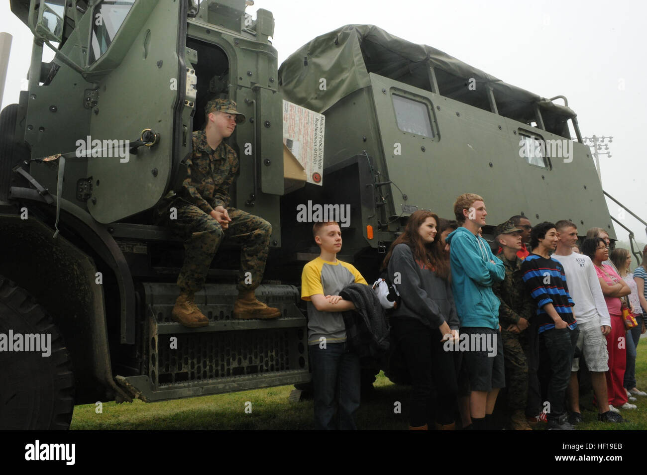 Students at Quantico Middle/High School aboard Marine Corps Base ...