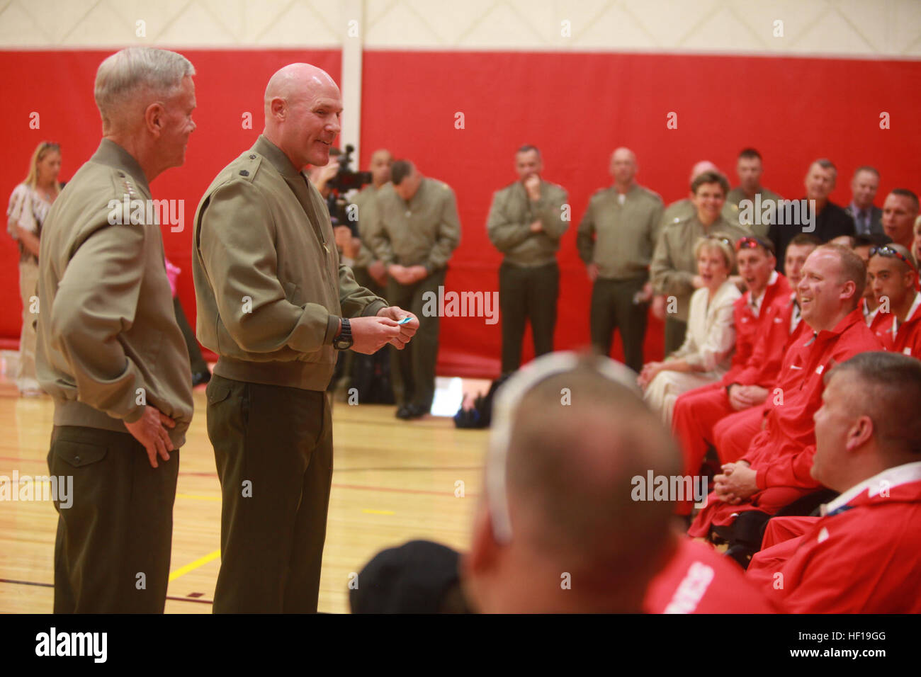 Commandant of the Marine Corps Gen. James F. Amos and Sergeant Major of ...