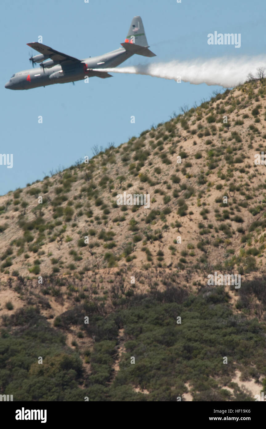 The 146th Airlift Wing MAFFS-equipped C-130J, California Air National ...