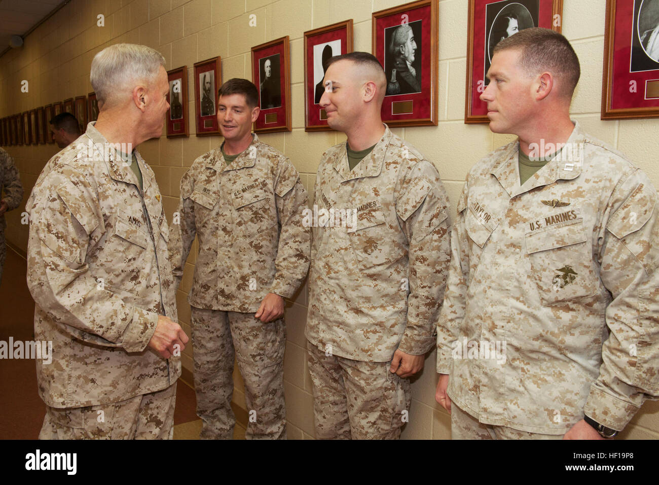 The 35th Commandant of the Marine Corps, Gen. James F. Amos, left ...