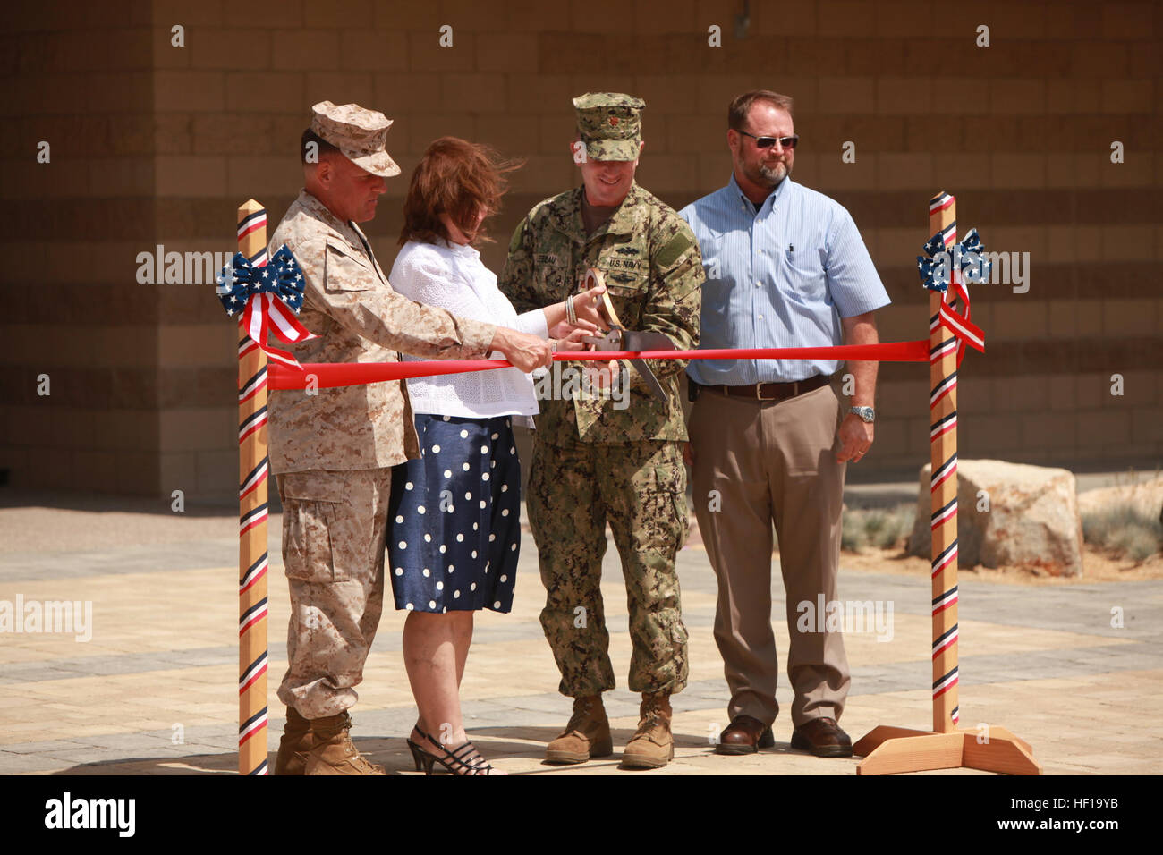 Brigadier Gen. John J. Broadmeadow left, commanding general, 1st Marine ...