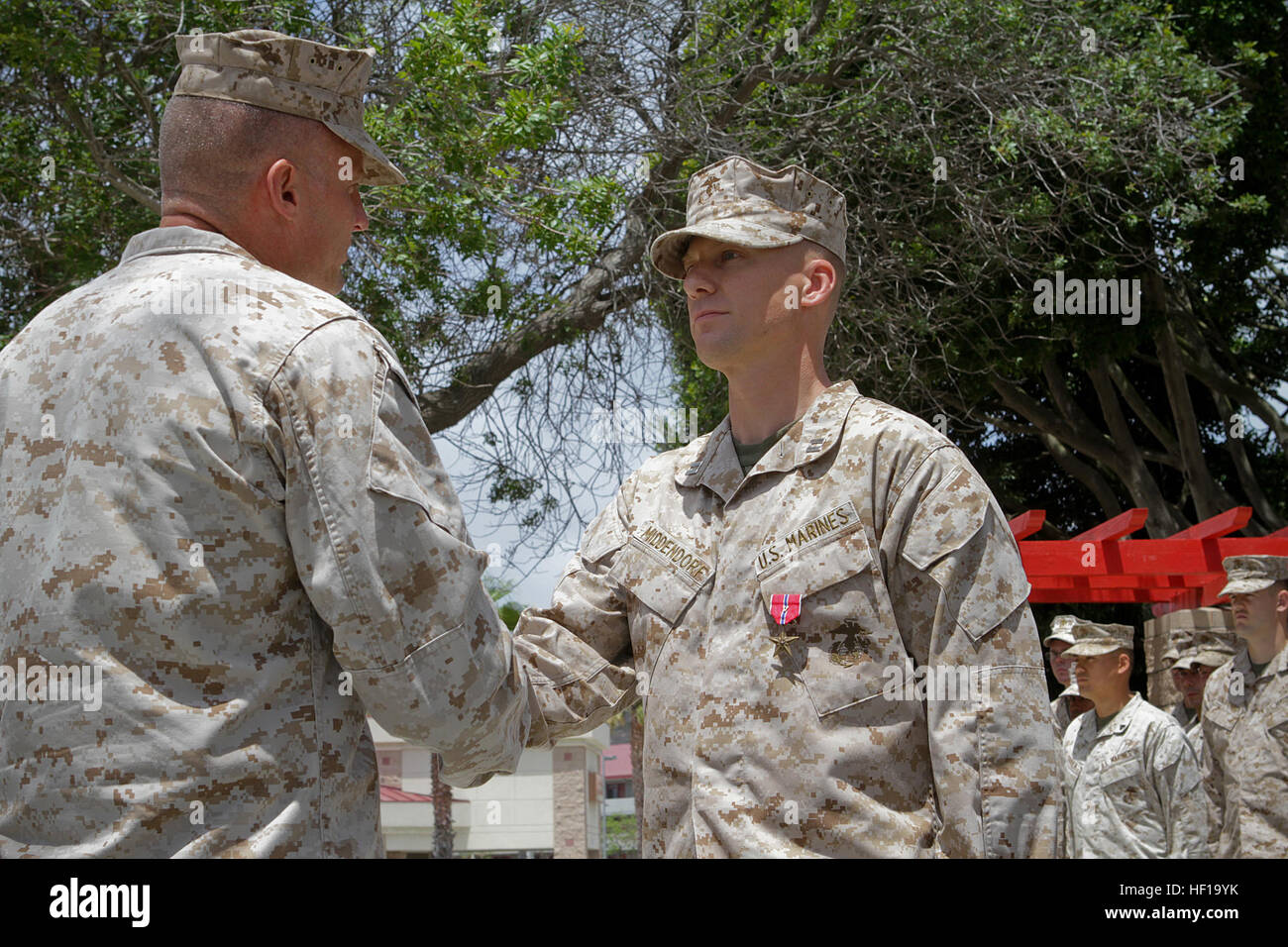 Colonel Roger B. Turner, the commanding officer of 5th Marine Regiment ...