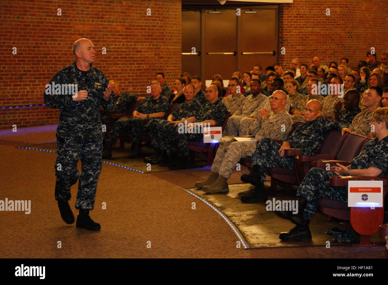 Vice Adm. Matthew L. Nathan, the surgeon general of the Navy, speaks ...
